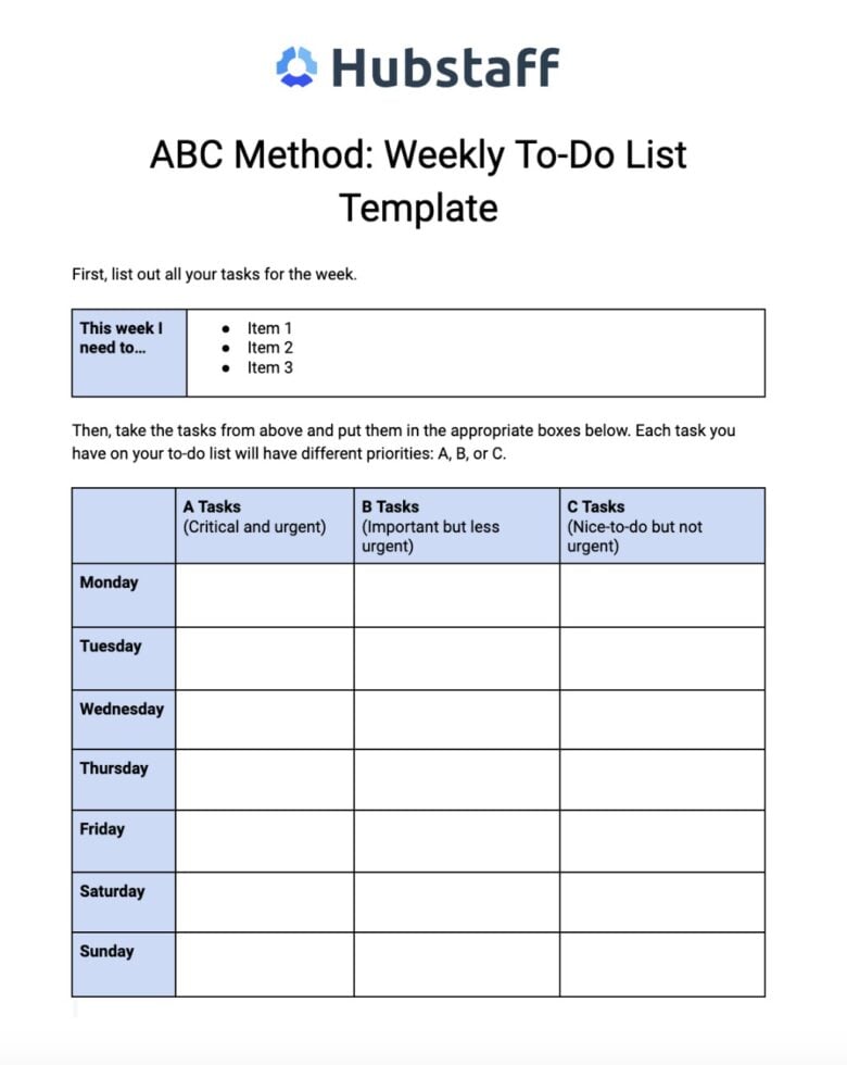 Master Time Management with the ABC Method | Hubstaff Blog